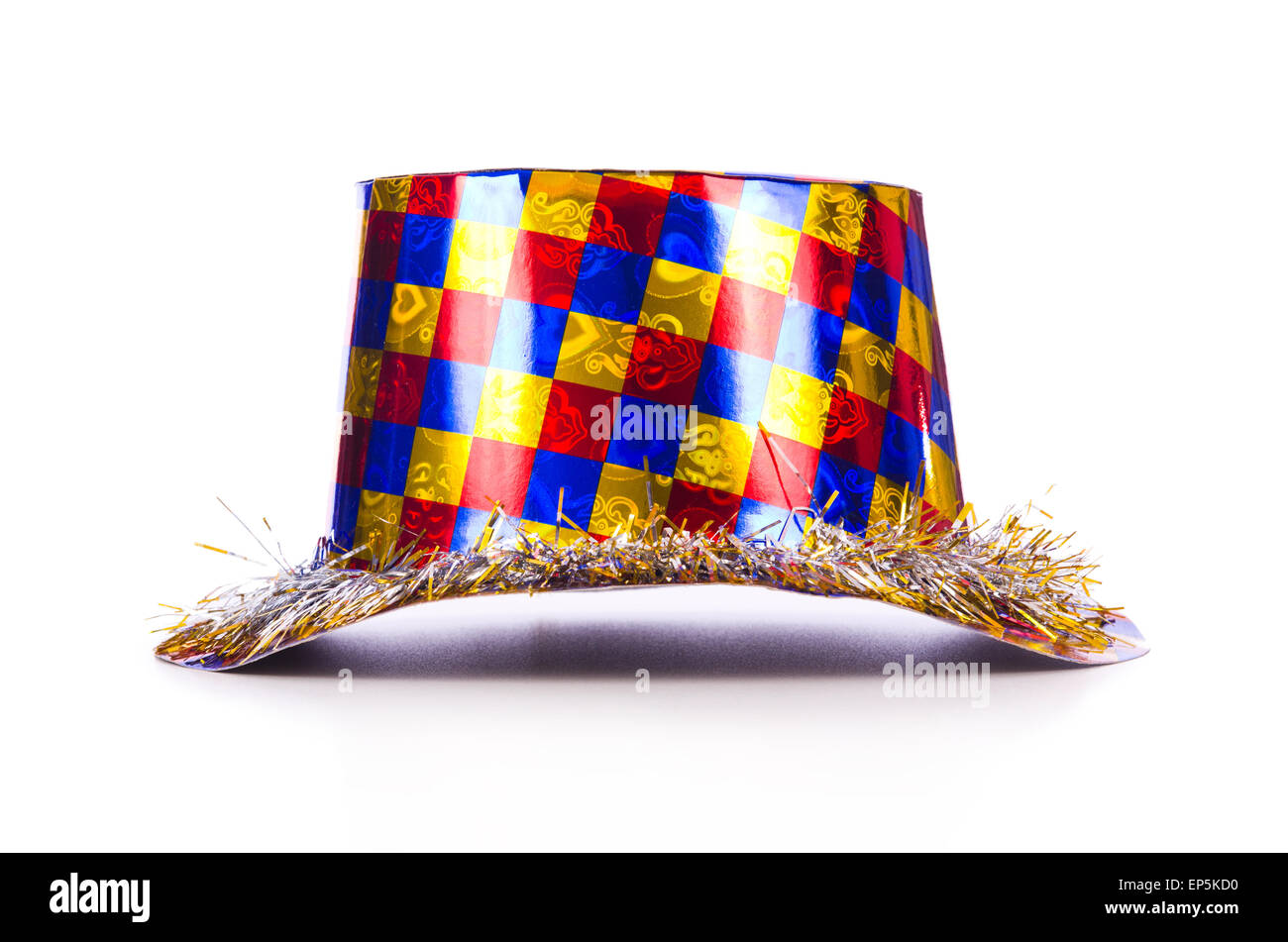 Party hat isolated on white background Stock Photo - Alamy