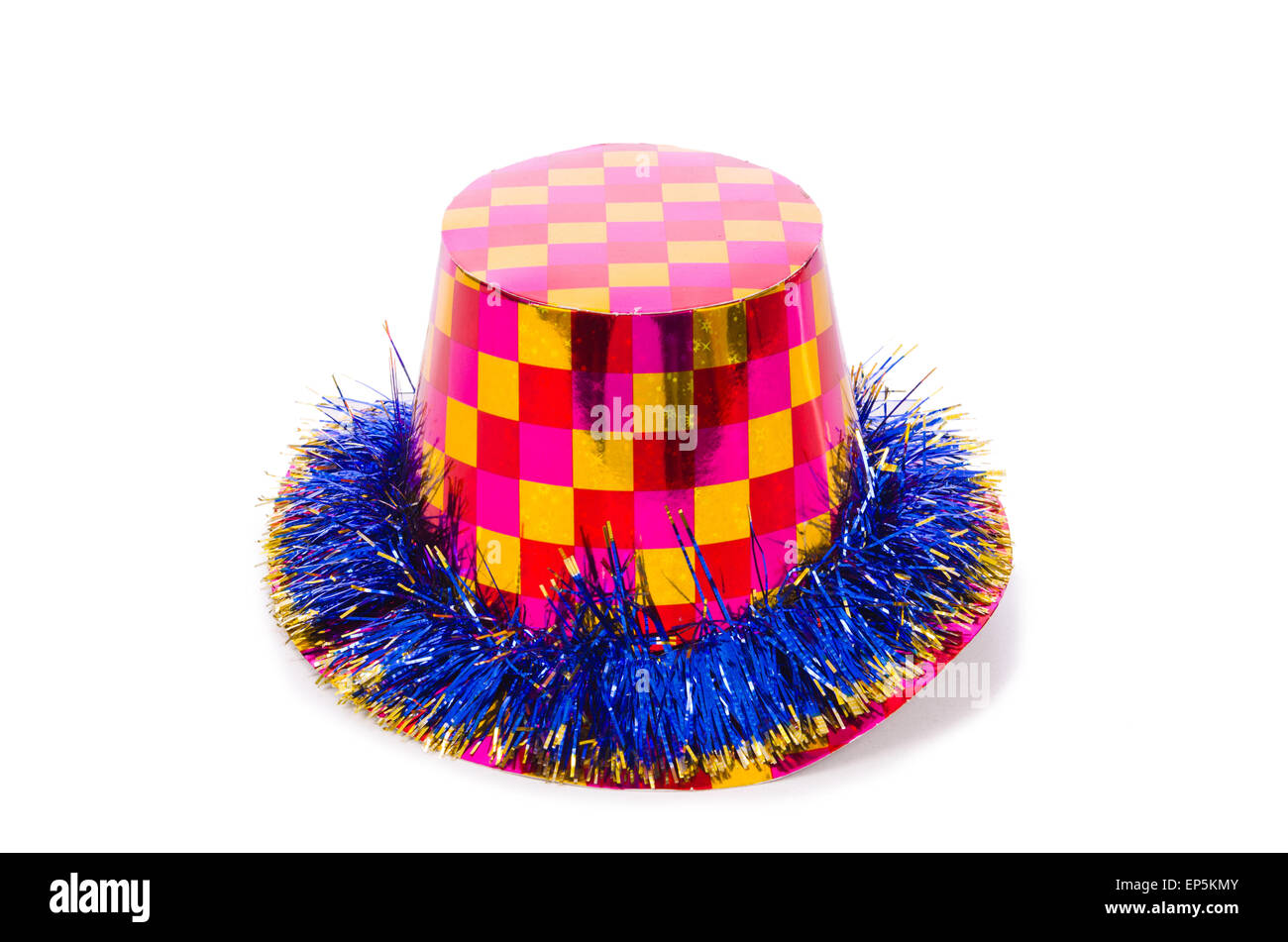 Party hat isolated on white background Stock Photo - Alamy