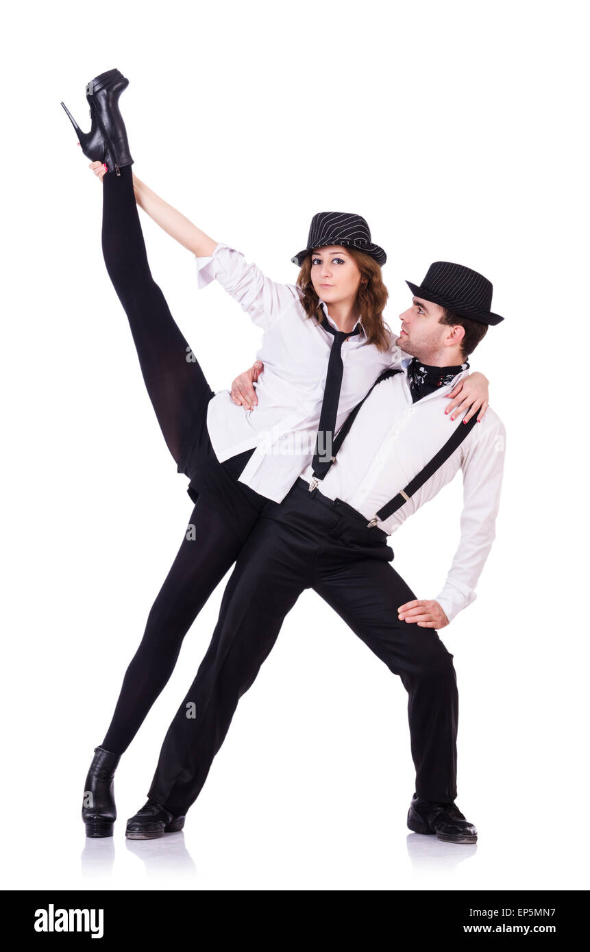 Pair of dancers dancing modern dances Stock Photo - Alamy