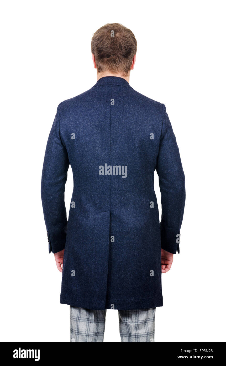 Male coat isolated on the white Stock Photo - Alamy
