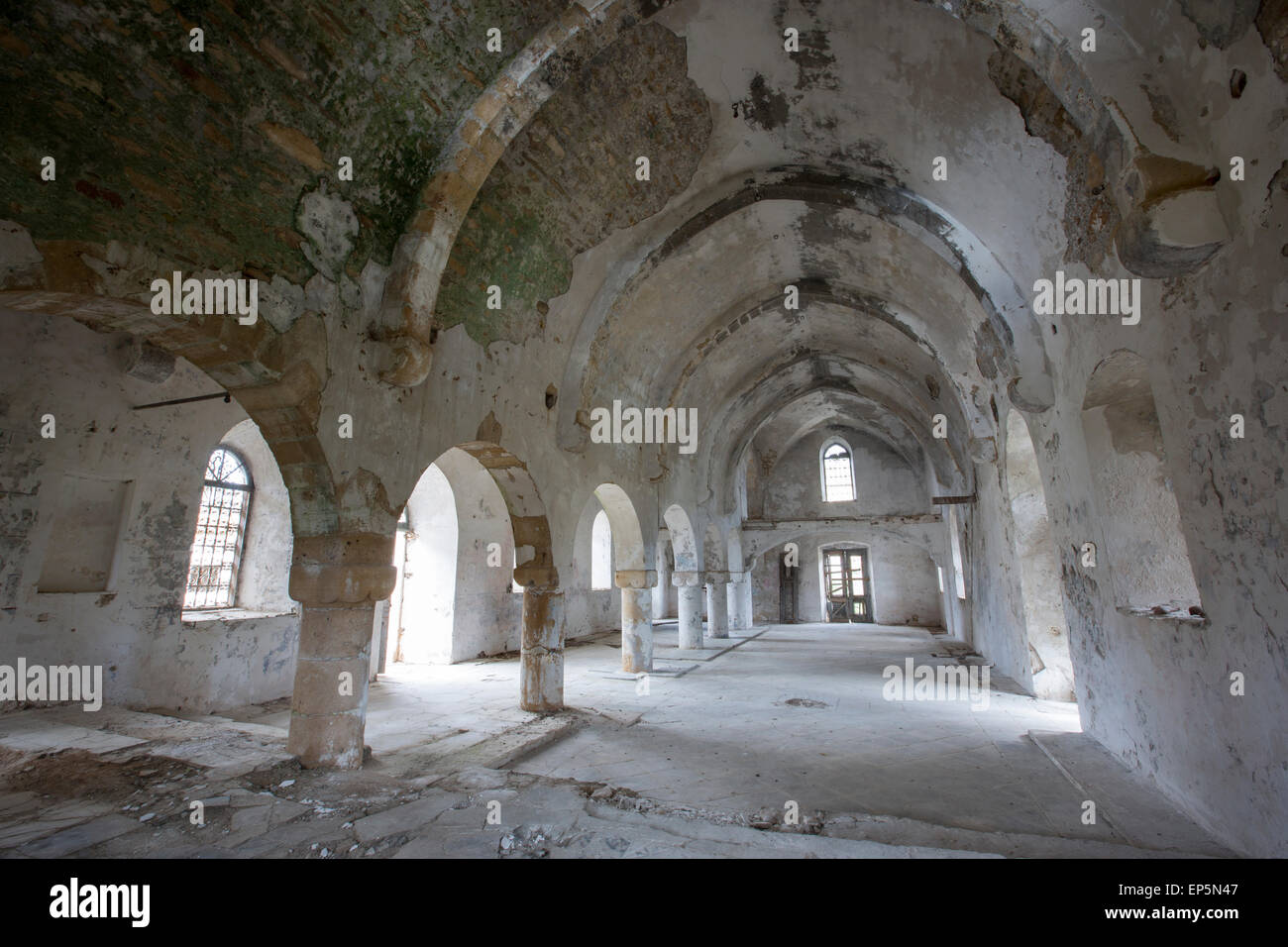 Interior of a derelict Church in Northern Cyprus Stock Photo - Alamy