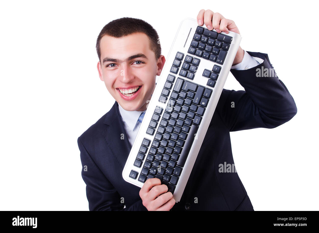 Computer hacker in suit tie hi-res stock photography and images - Alamy