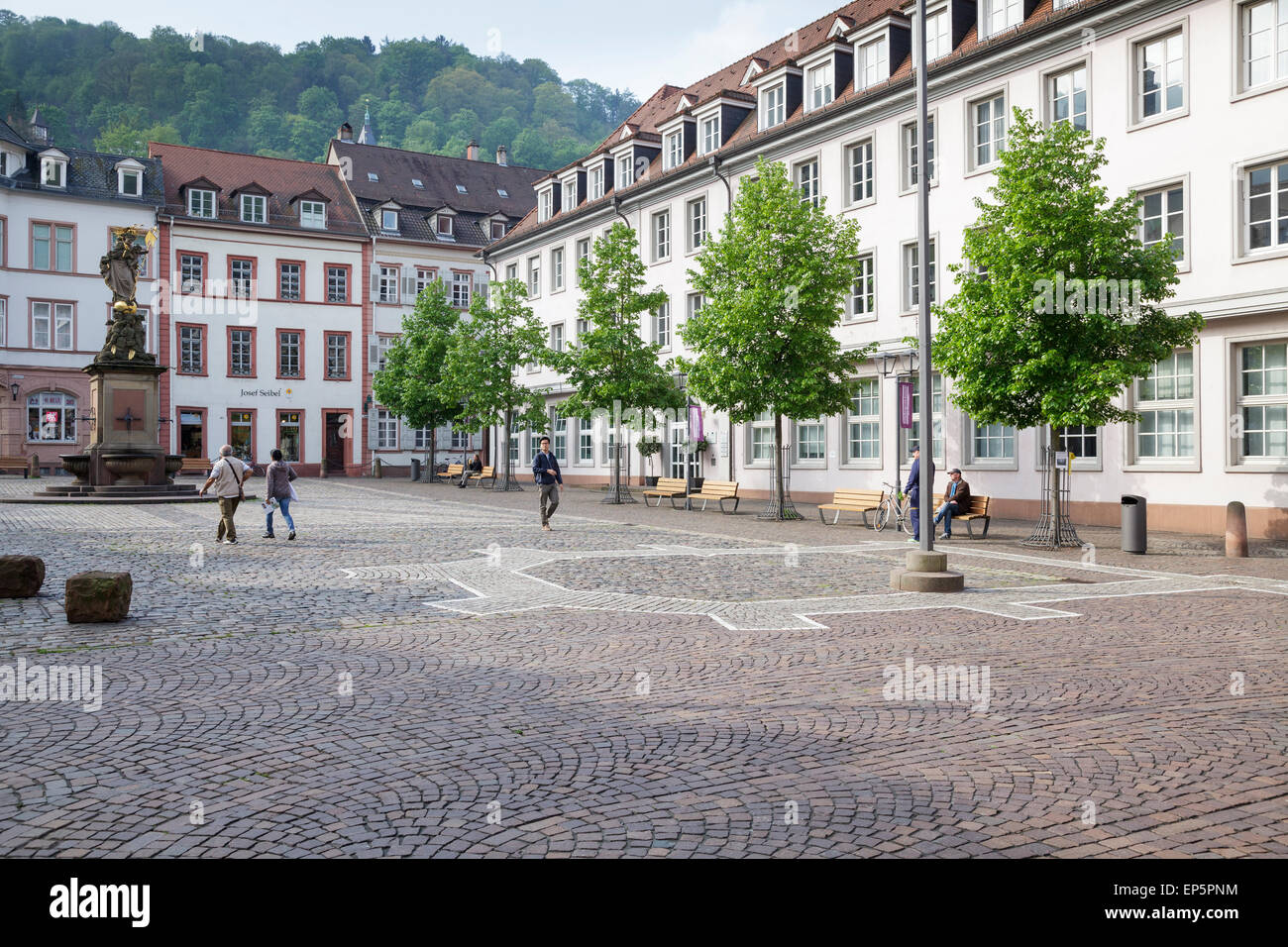Kornmarkt, Heidelberg, Baden-Württemberg, Germany Stock Photo - Alamy