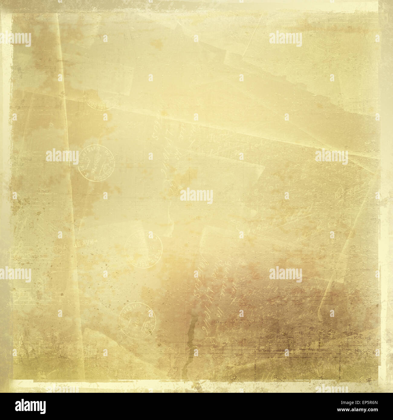 Abstract ancient background in scrapbooking style with gold ornamental ...