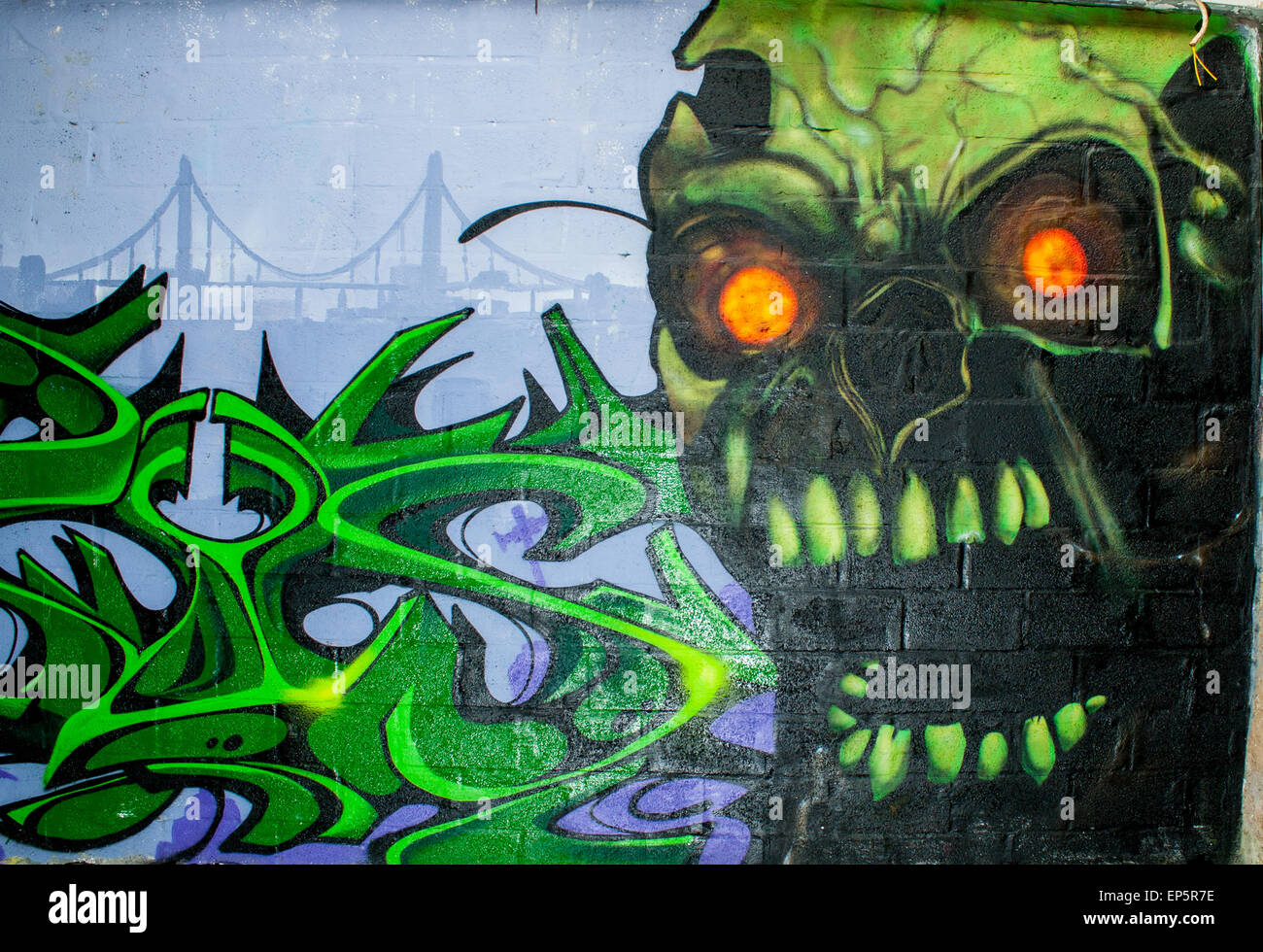 Monster graffiti hi-res stock photography and images - Alamy