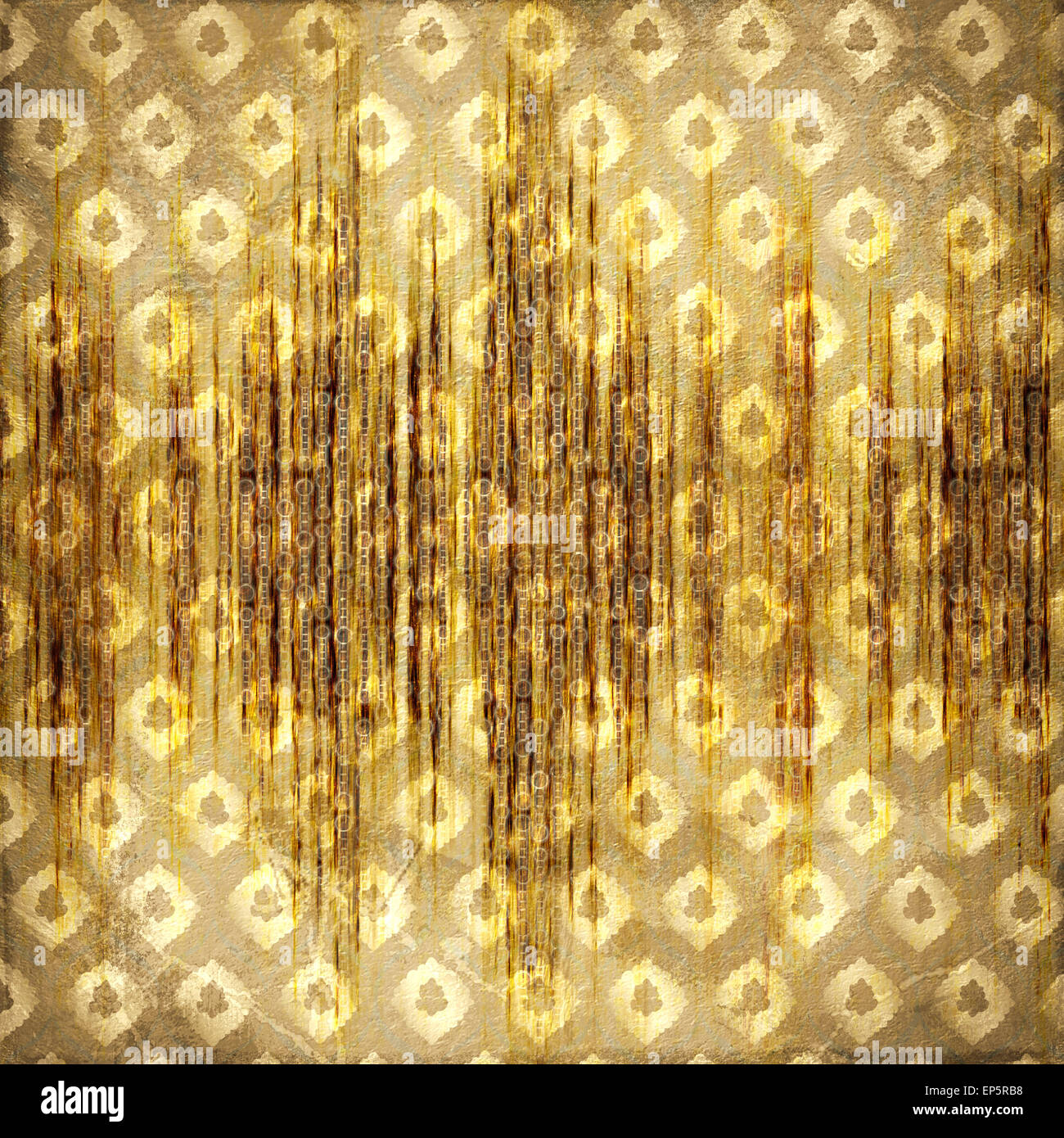 Grunge gold background with ancient abstract ornament Stock Photo - Alamy
