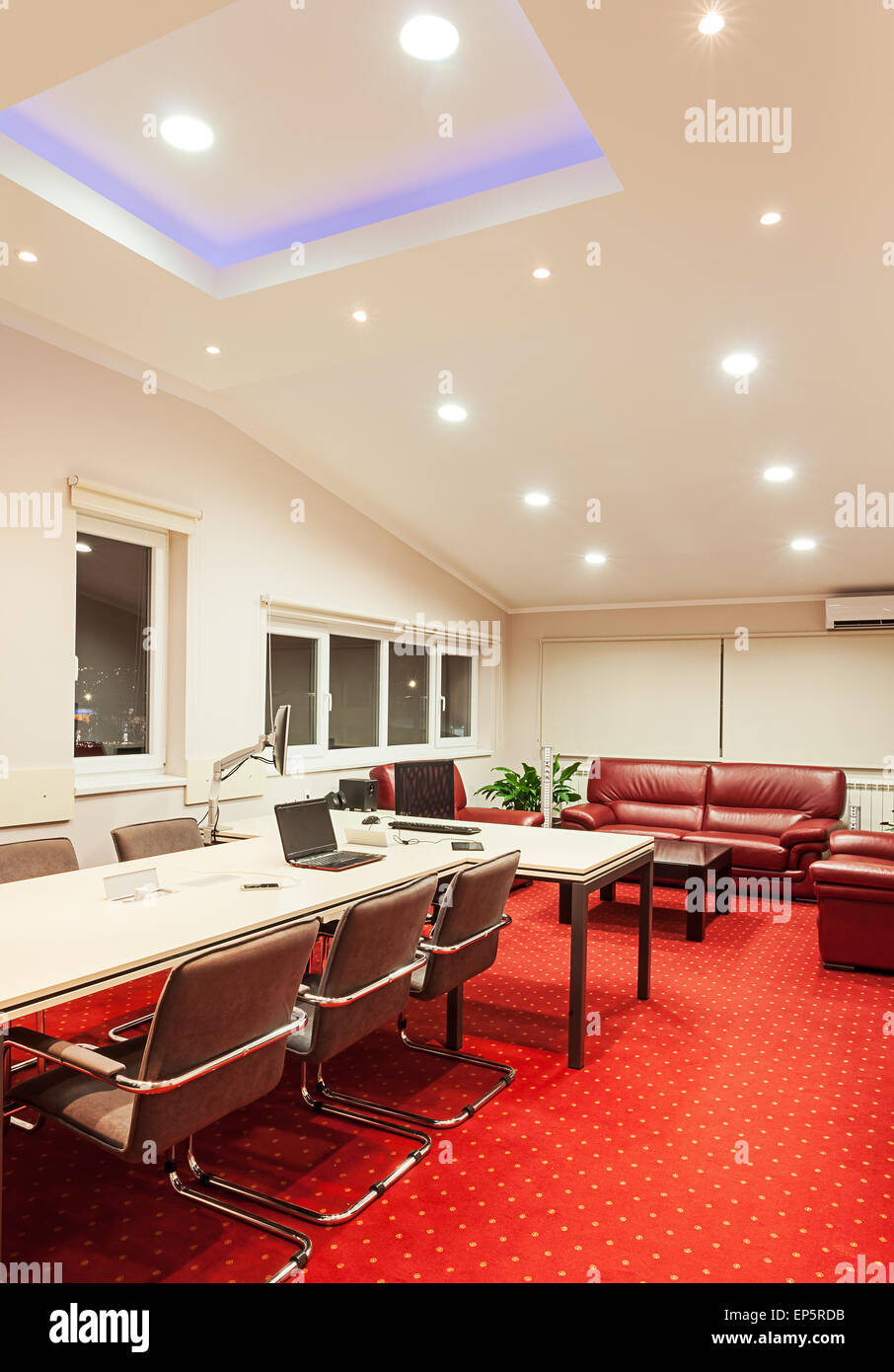 Interior of a manager office, modern design with luxury furniture Stock ...