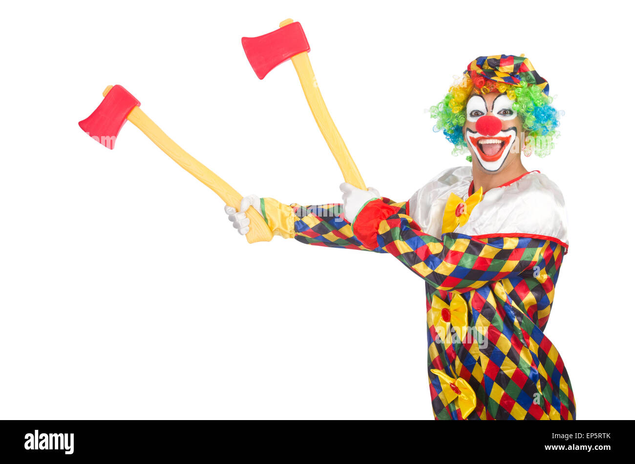 Clown axe isolated on white hi-res stock photography and images - Alamy