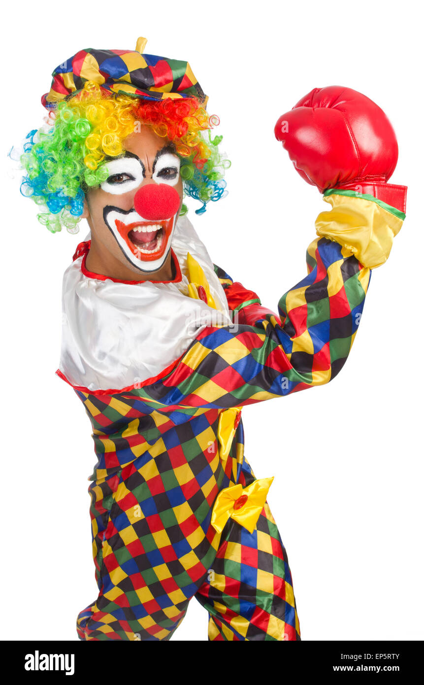 Boxer clown with boxing gloves hi-res stock photography and images - Alamy