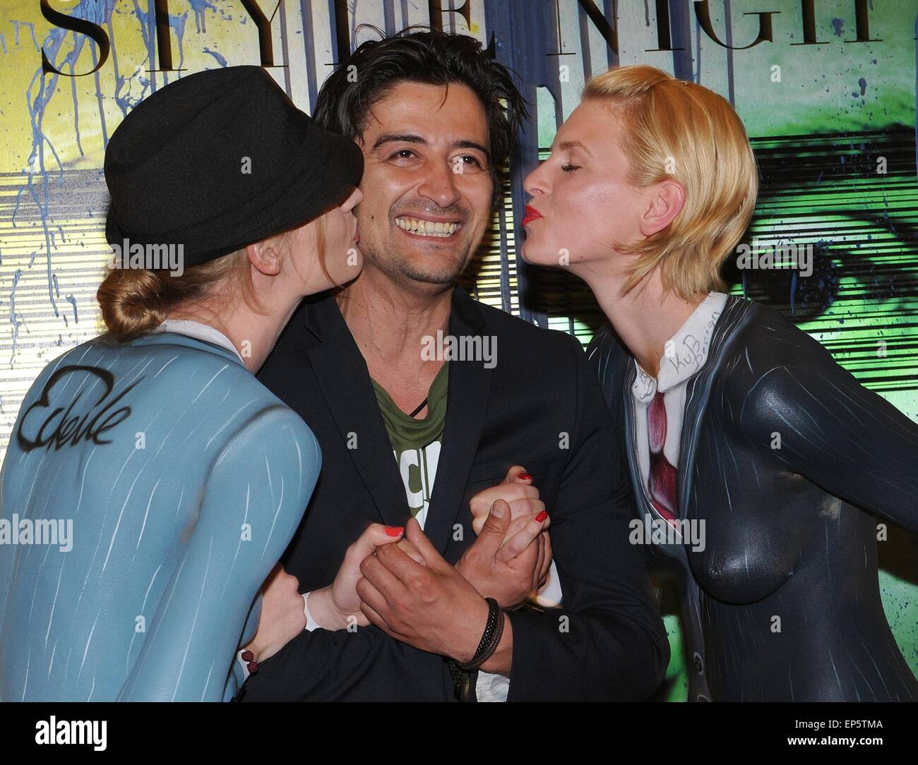 Munich, Germany. 13th May, 2015. The Austrian models Katharina (R) and ...