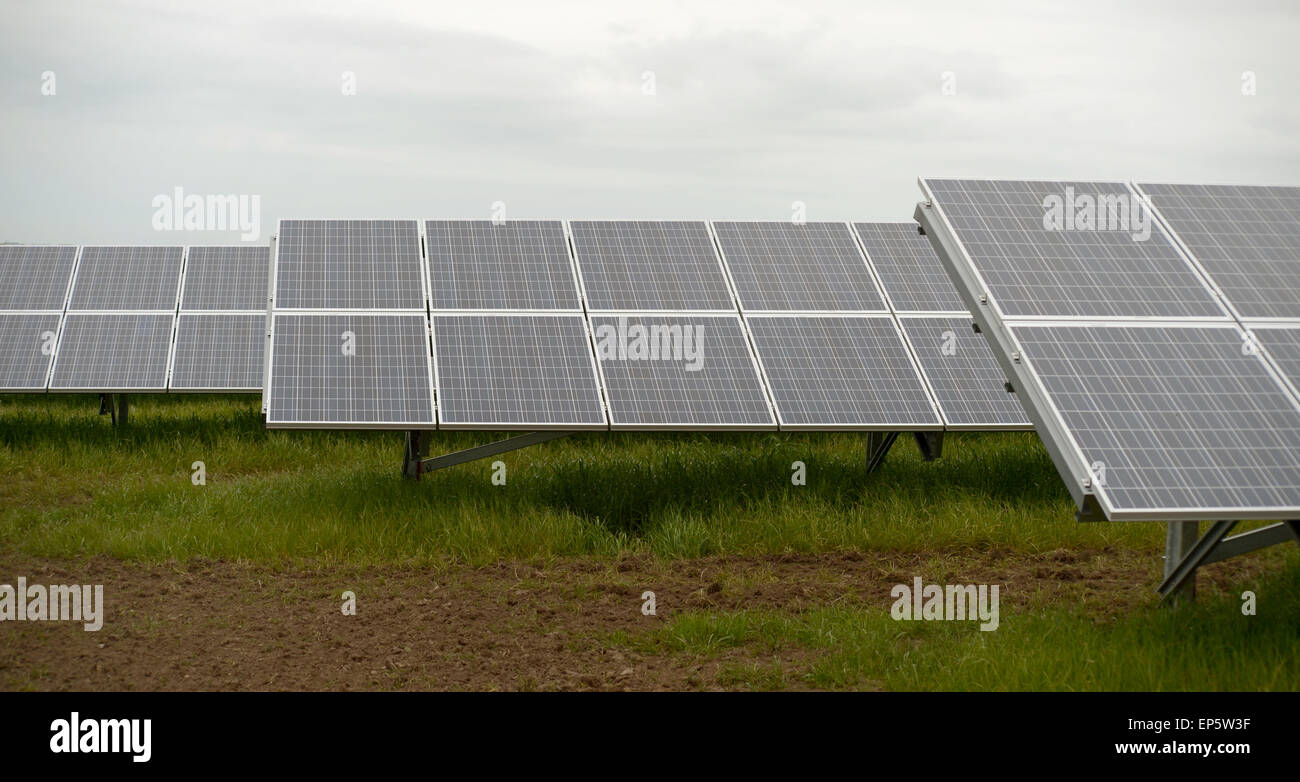 Solar Farm, Stithians Cornwall Stock Photo - Alamy