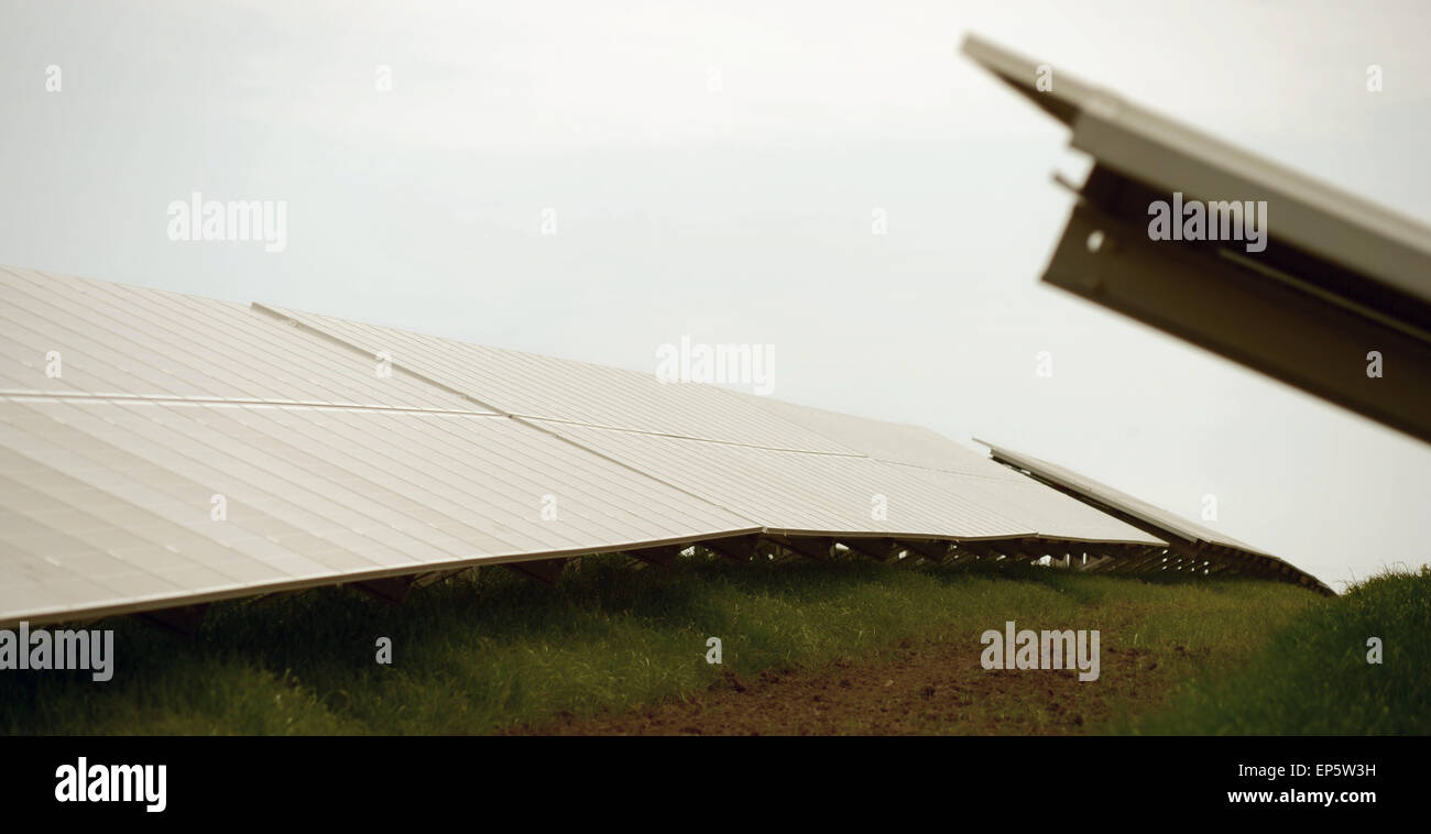 Solar Farm, Stithians Cornwall Stock Photo - Alamy