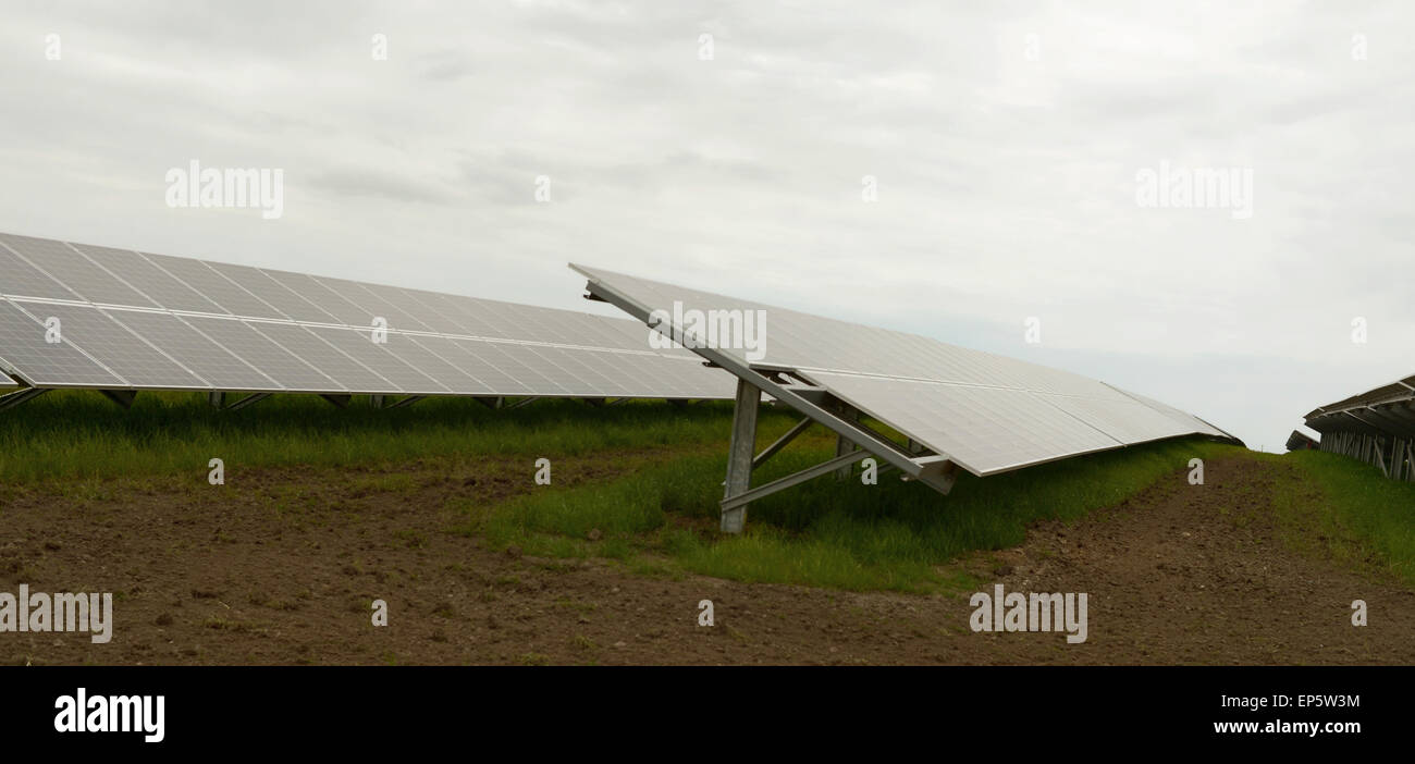 Solar Farm, Stithians Cornwall Stock Photo - Alamy
