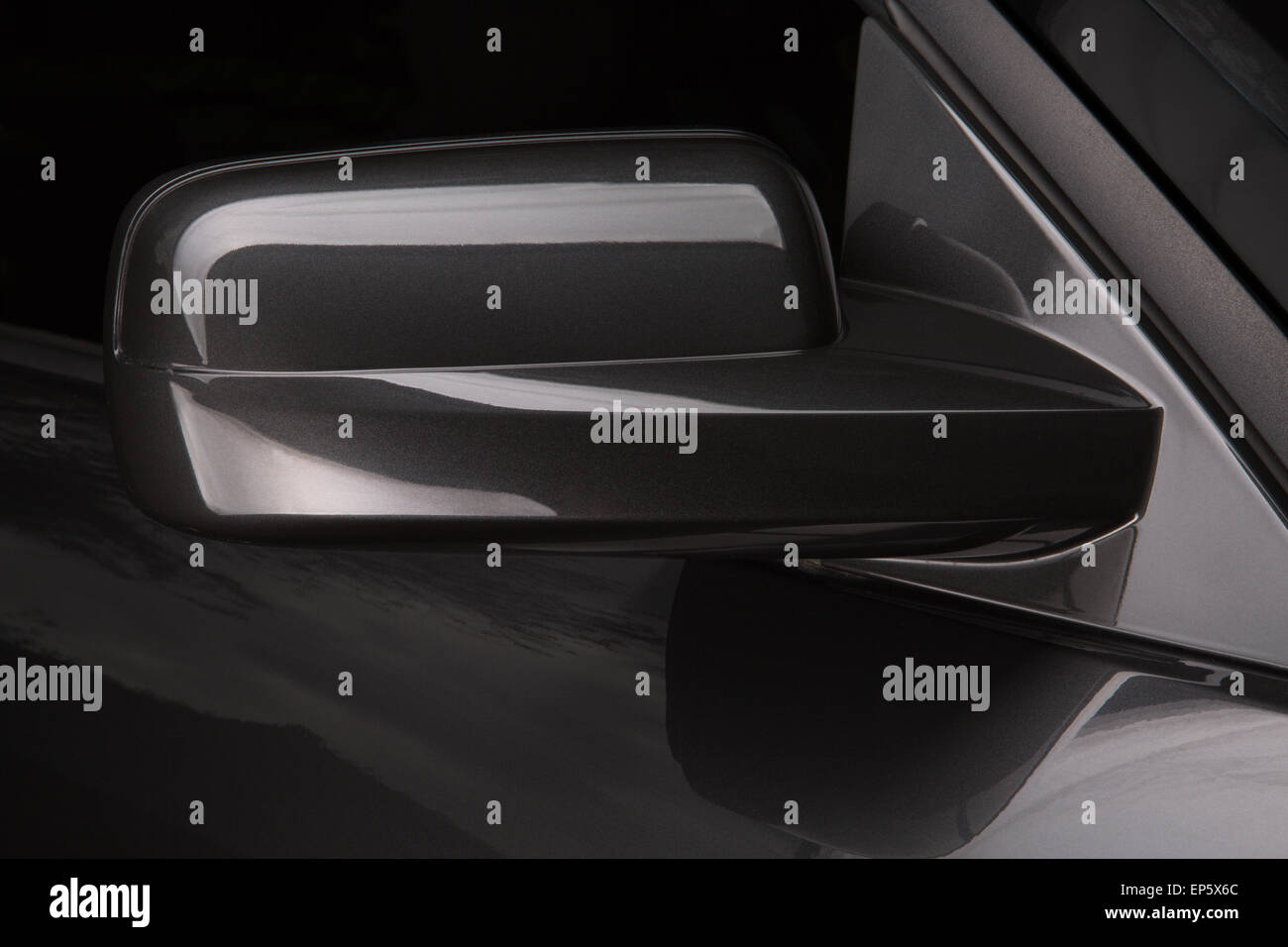 Ford shelby mustang gt500 side mirror in black hi-res stock photography ...