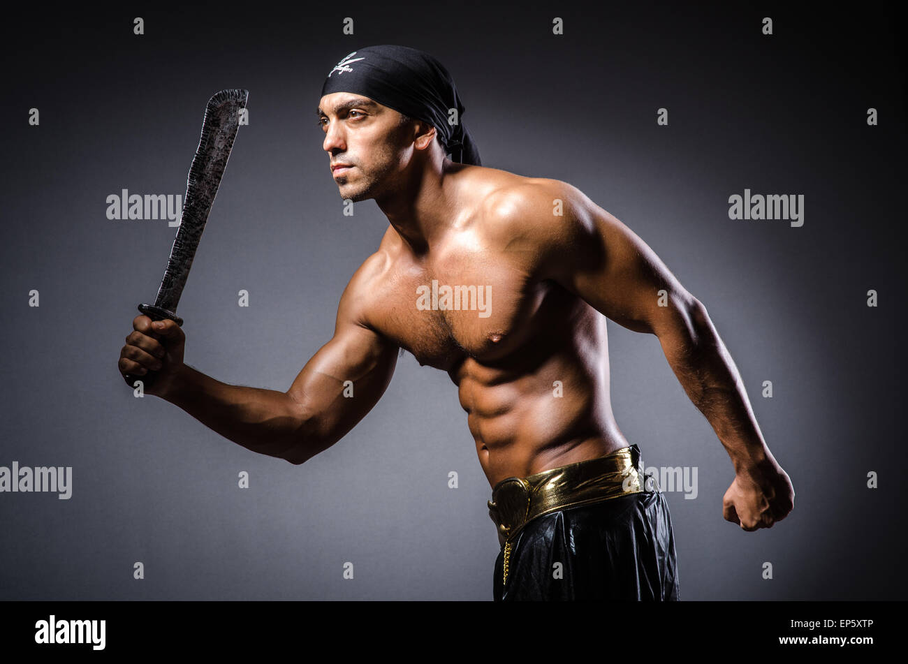 Ripper pirate in the dark room Stock Photo - Alamy