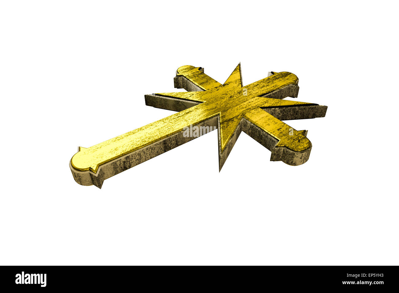 metal rusty cross isolated on white background Stock Photo - Alamy