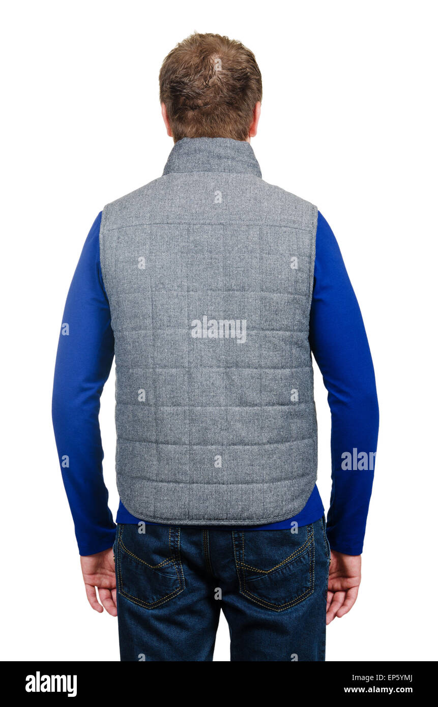 Vest isolated on the white background Stock Photo - Alamy