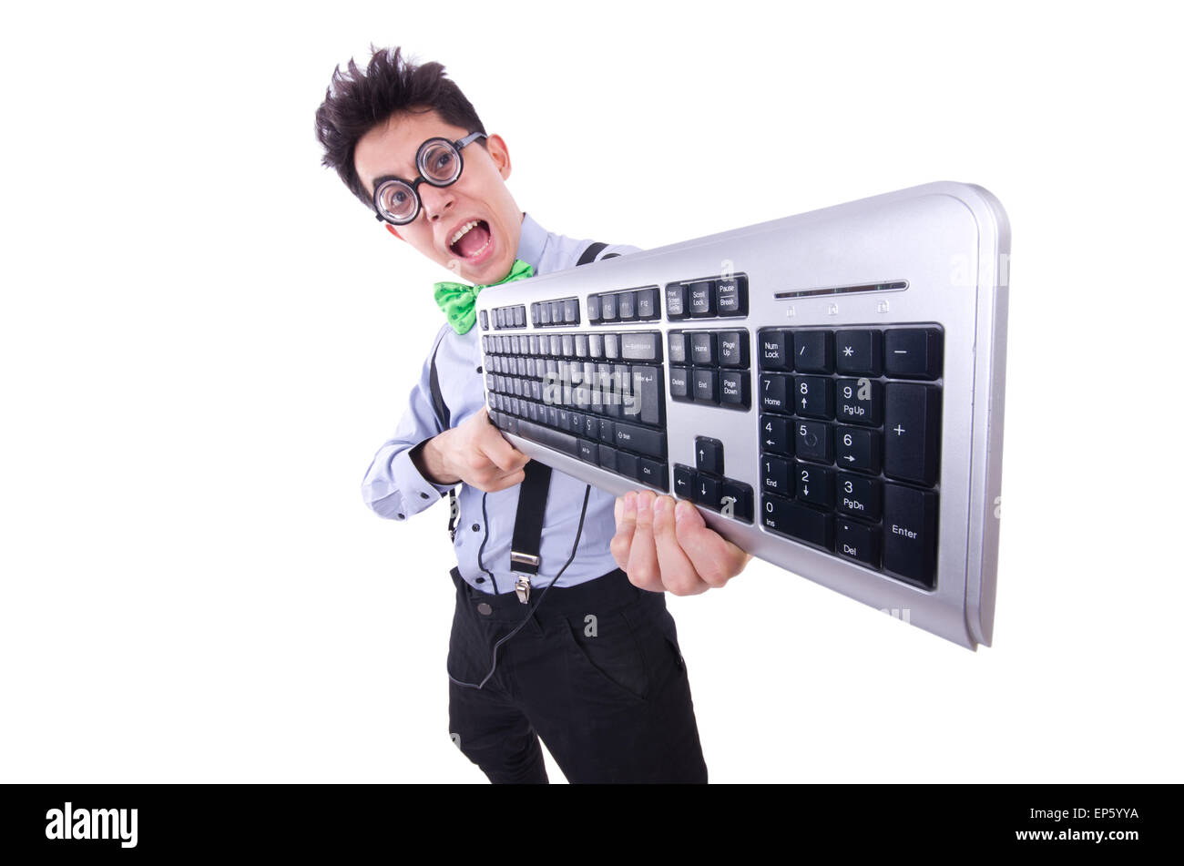 Computer hacker in suit tie hi-res stock photography and images - Alamy