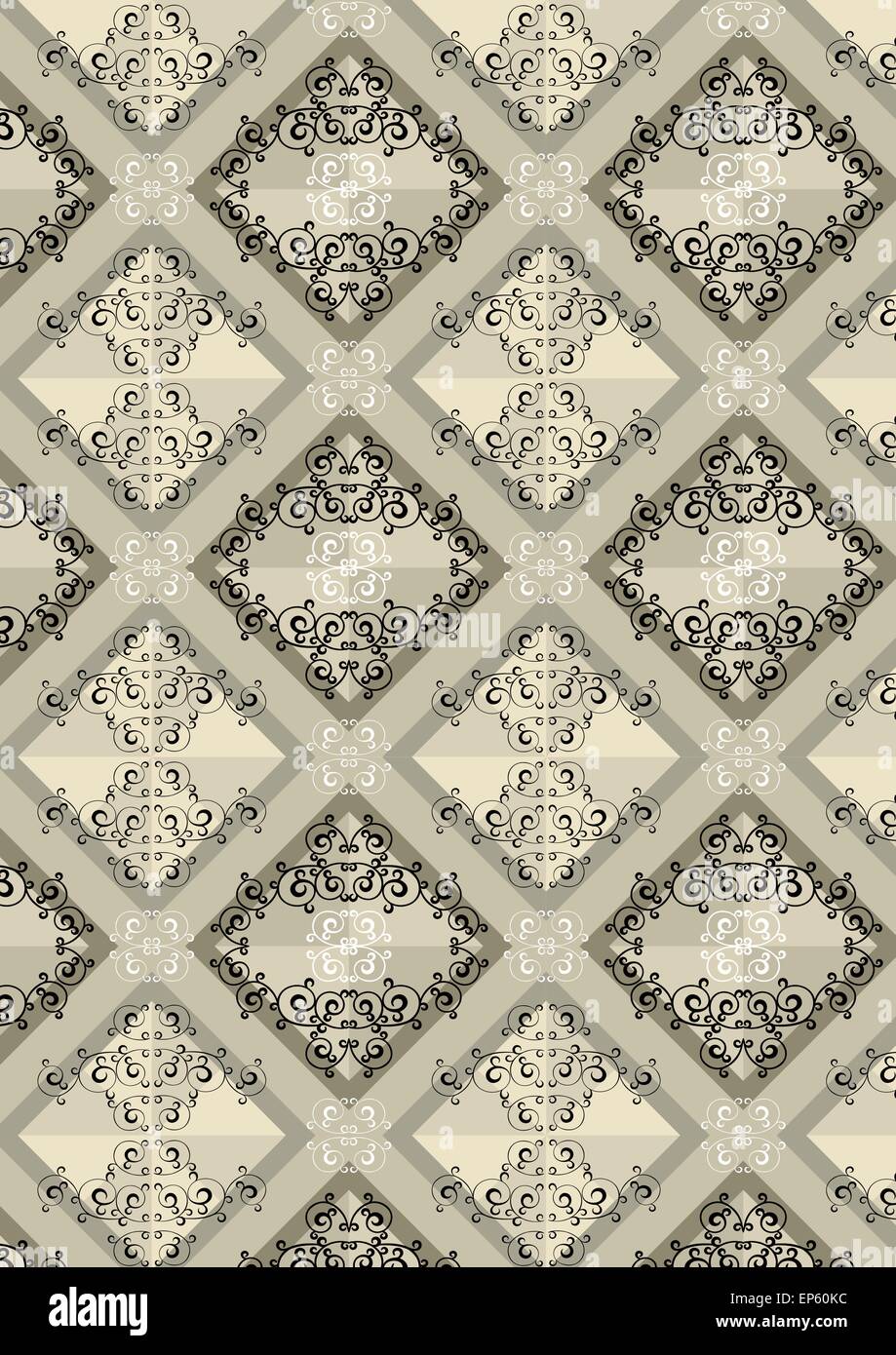 Delicate checkered seamless background with beige shades Stock Vector ...