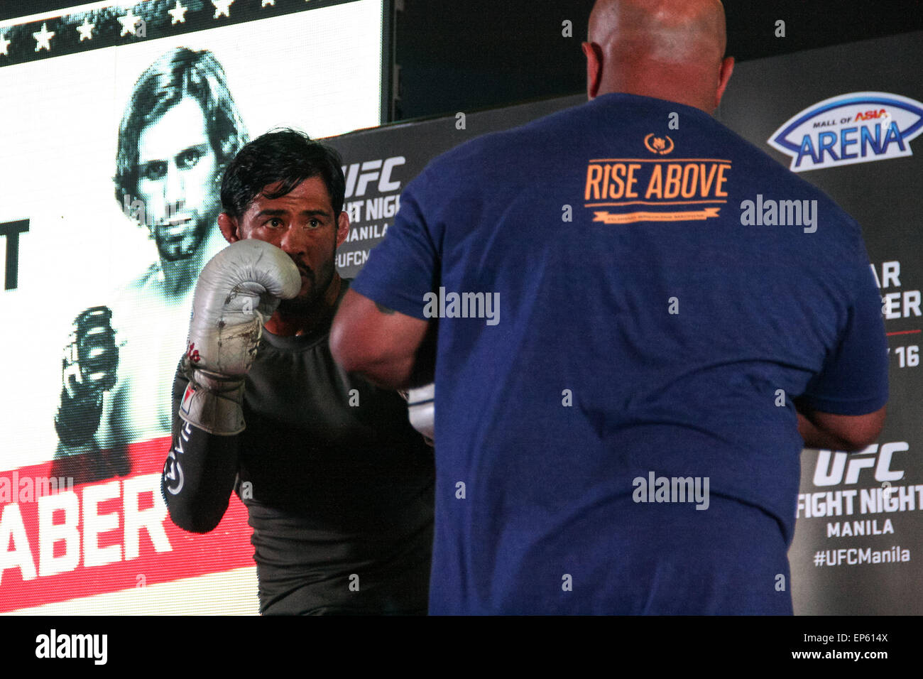 Pasay, Philippines. 13th May, 2015. Mark Munoz spars during the UFC ...