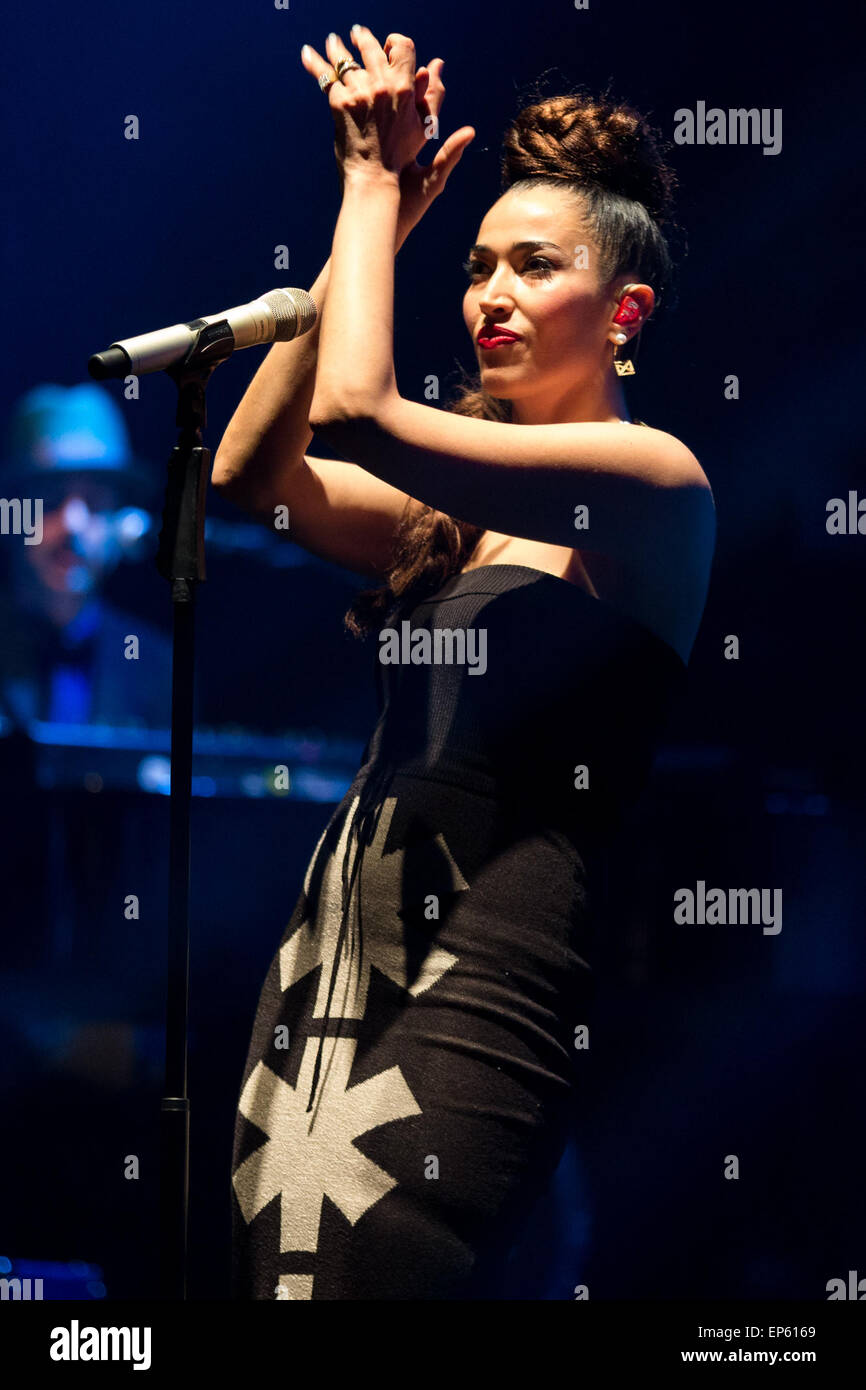 Turin, Italy. 12th May, 2015. Nina Zilli, Italian singer and judge of ...