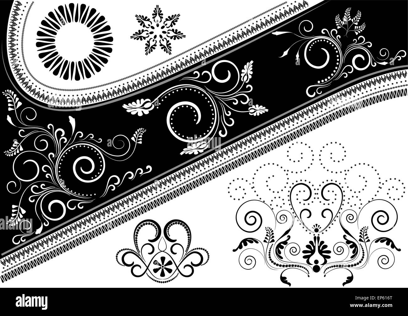 Canvas with a pattern and details for design Stock Vector Image & Art ...