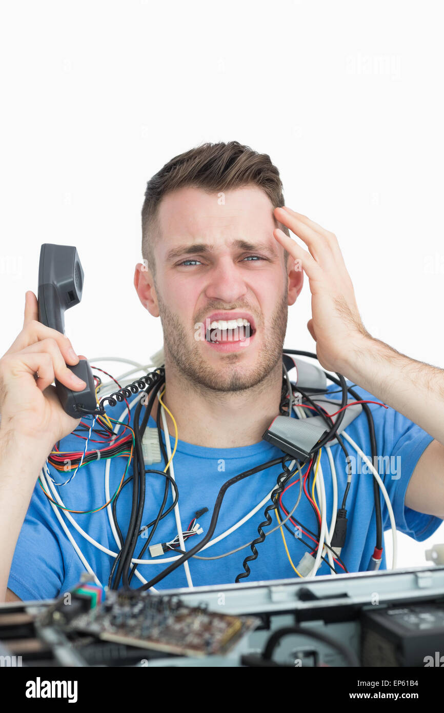 Engineer looking at camera stress hi-res stock photography and images ...