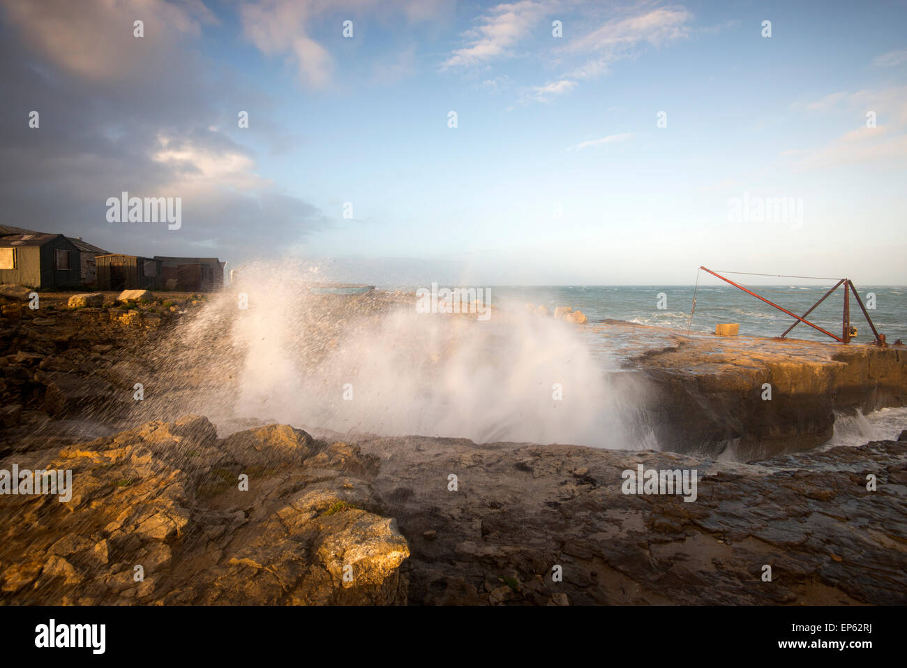 Dramatic waves at Portland Bill in Dorset, England UK Stock Photo - Alamy