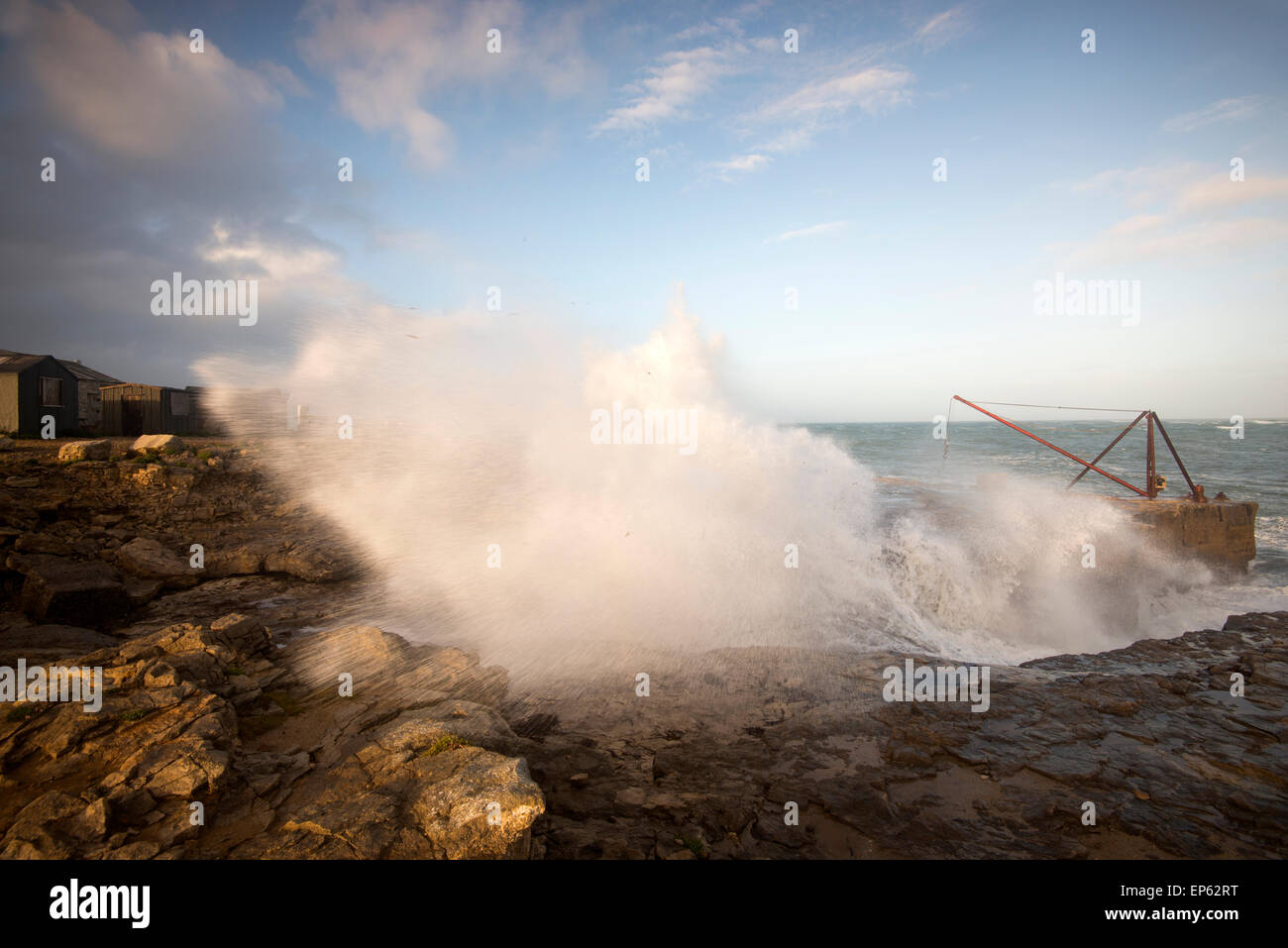 Dramatic waves at Portland Bill in Dorset, England UK Stock Photo - Alamy