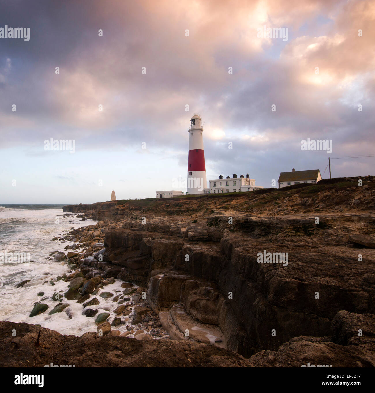 Sunset at Portland Bill in Dorset, England UK Stock Photo - Alamy