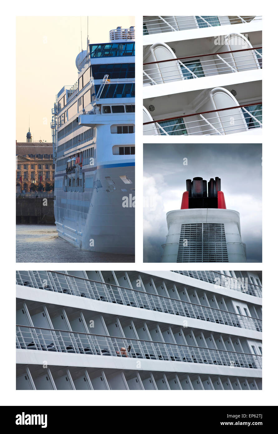 Collage Cruise Ship High Resolution Stock Photography and Images - Alamy