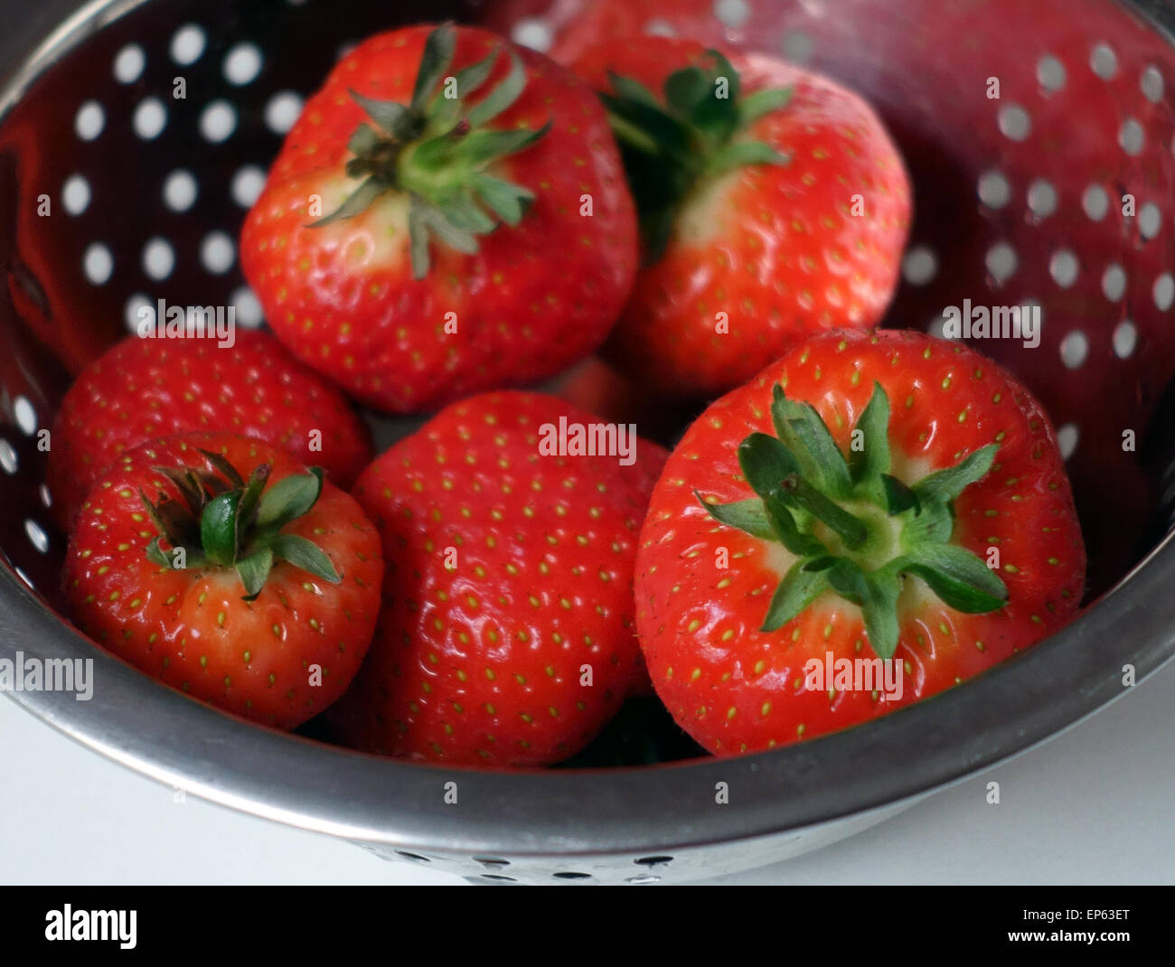 Fresh supermarket strawberries grown in the UK, London Stock Photo - Alamy