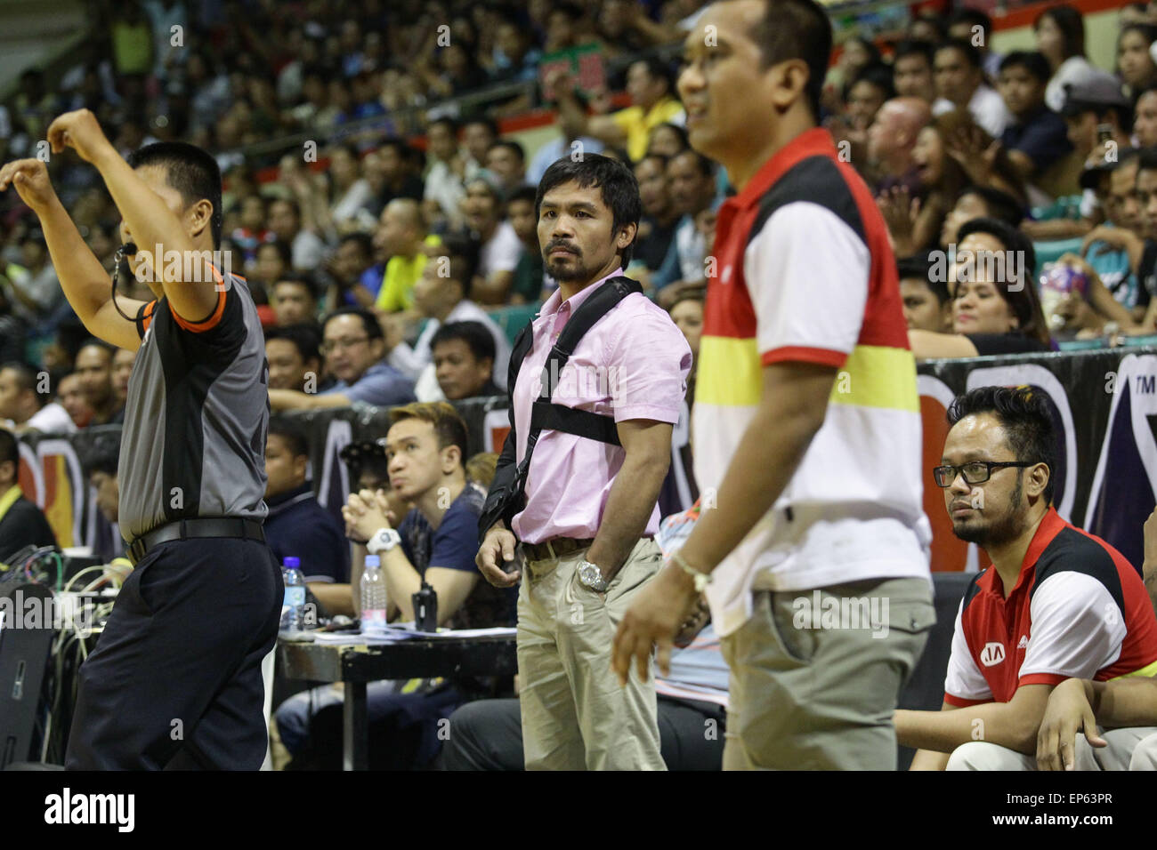 Pasay, Philippines. 13th May, 2015. Filipino boxing champion Manny ...