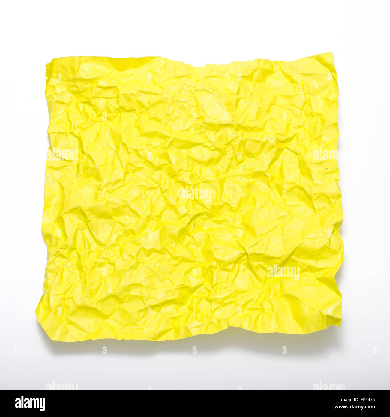 texture of wrinkled yellow paper background Stock Photo - Alamy