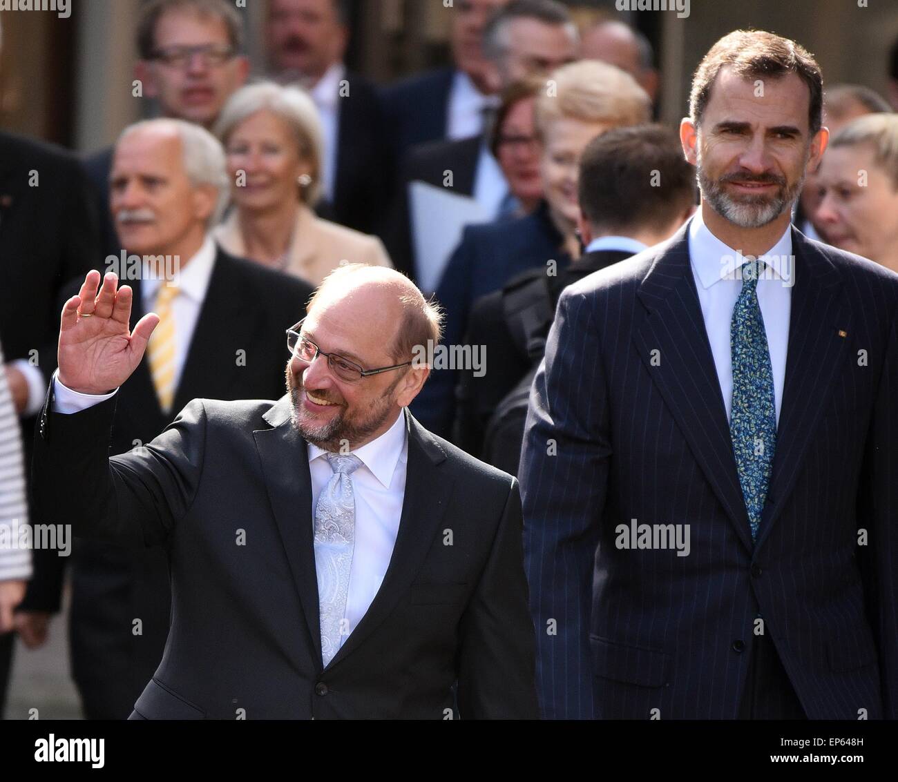 Aachen, Germany. 14th May, 2015. President of the European Parliament ...