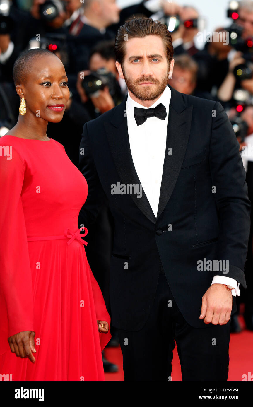 Rokia Traore and Jake Gyllenhaal attending the opening night with the ...