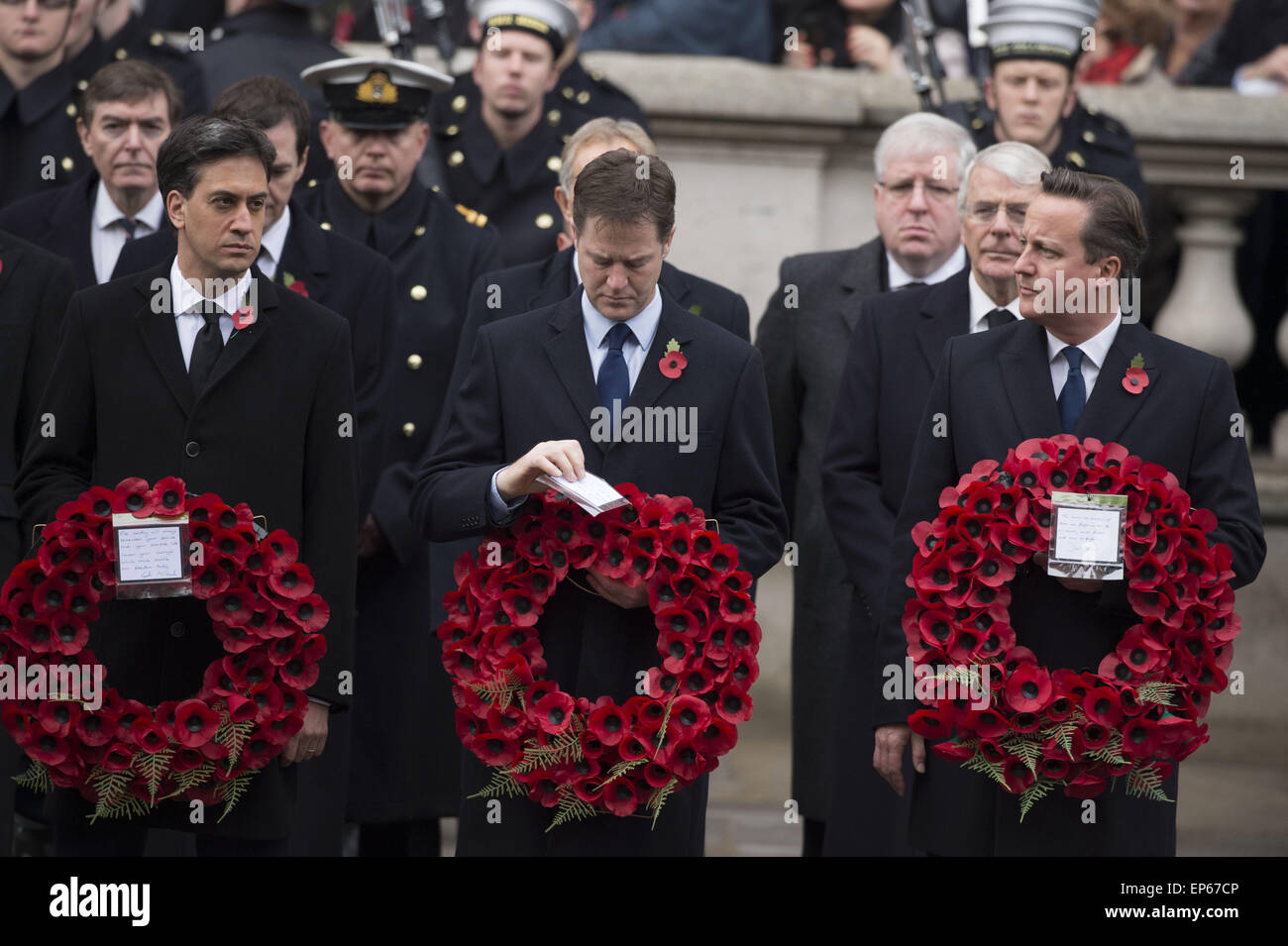 Members of the Royal family attends the Remembrance Day Ceremony at the ...
