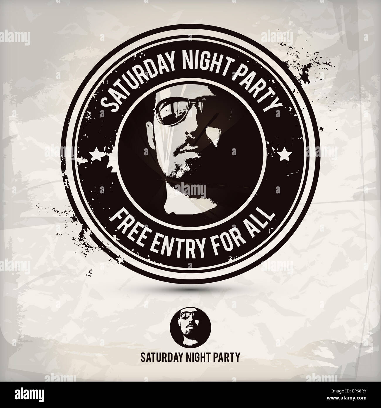 Dance party dj logo hi-res stock photography and images - Alamy