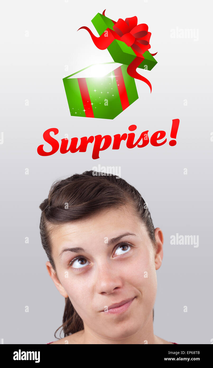 Young girl looking at recreational signs Stock Photo - Alamy