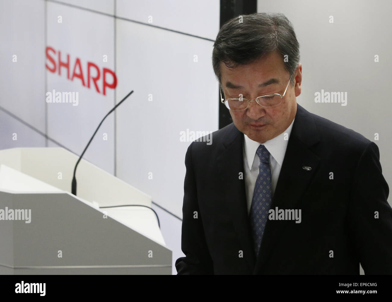 Tokyo, Japan. 14th May, 2015. Sharp Electronics Corporation President ...