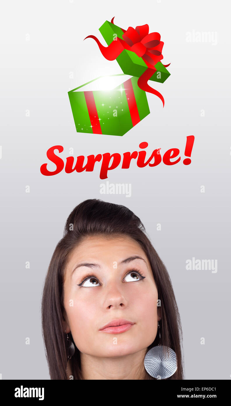 Young girl looking at recreational signs Stock Photo - Alamy