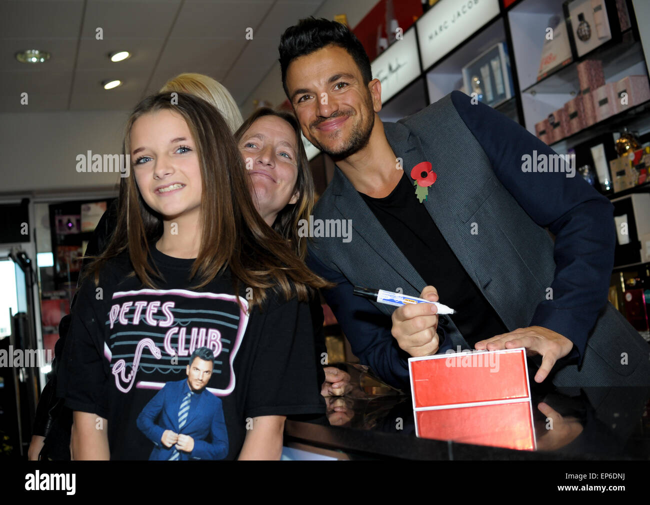Peter Andre promotes his perfume and greets fans at The Perfume Shop in ...