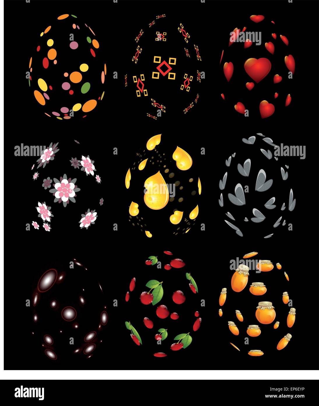 Geometric patterns red color abstract Stock Vector Images - Alamy