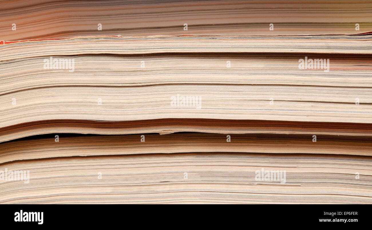 A stack of old magazines Stock Photo - Alamy
