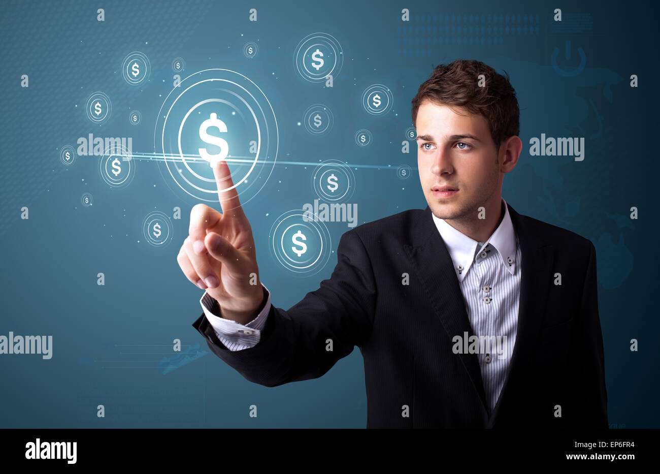 Hand businessman digital model hi-res stock photography and images - Alamy