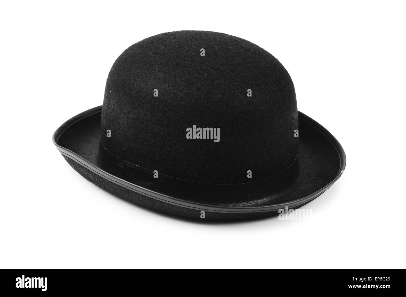 Black tophat top hat isolated on the white Stock Photo - Alamy