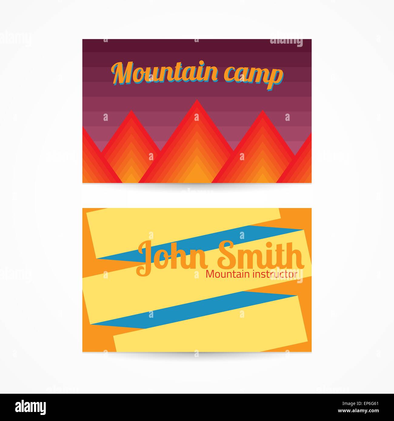 Template card with mountains Stock Vector Image & Art - Alamy