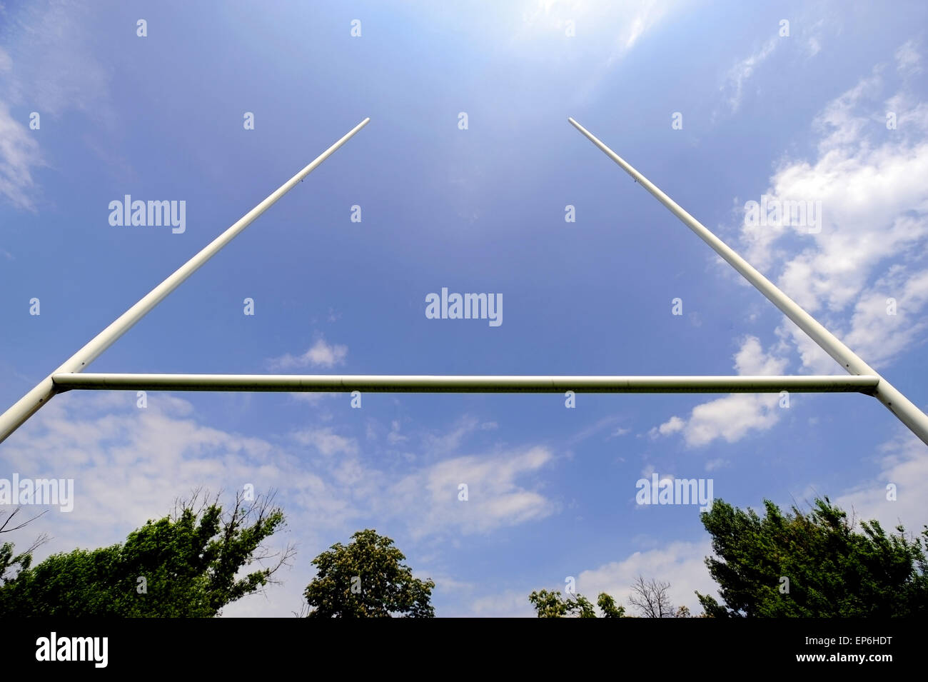 Goal posts and stadium hi-res stock photography and images - Alamy