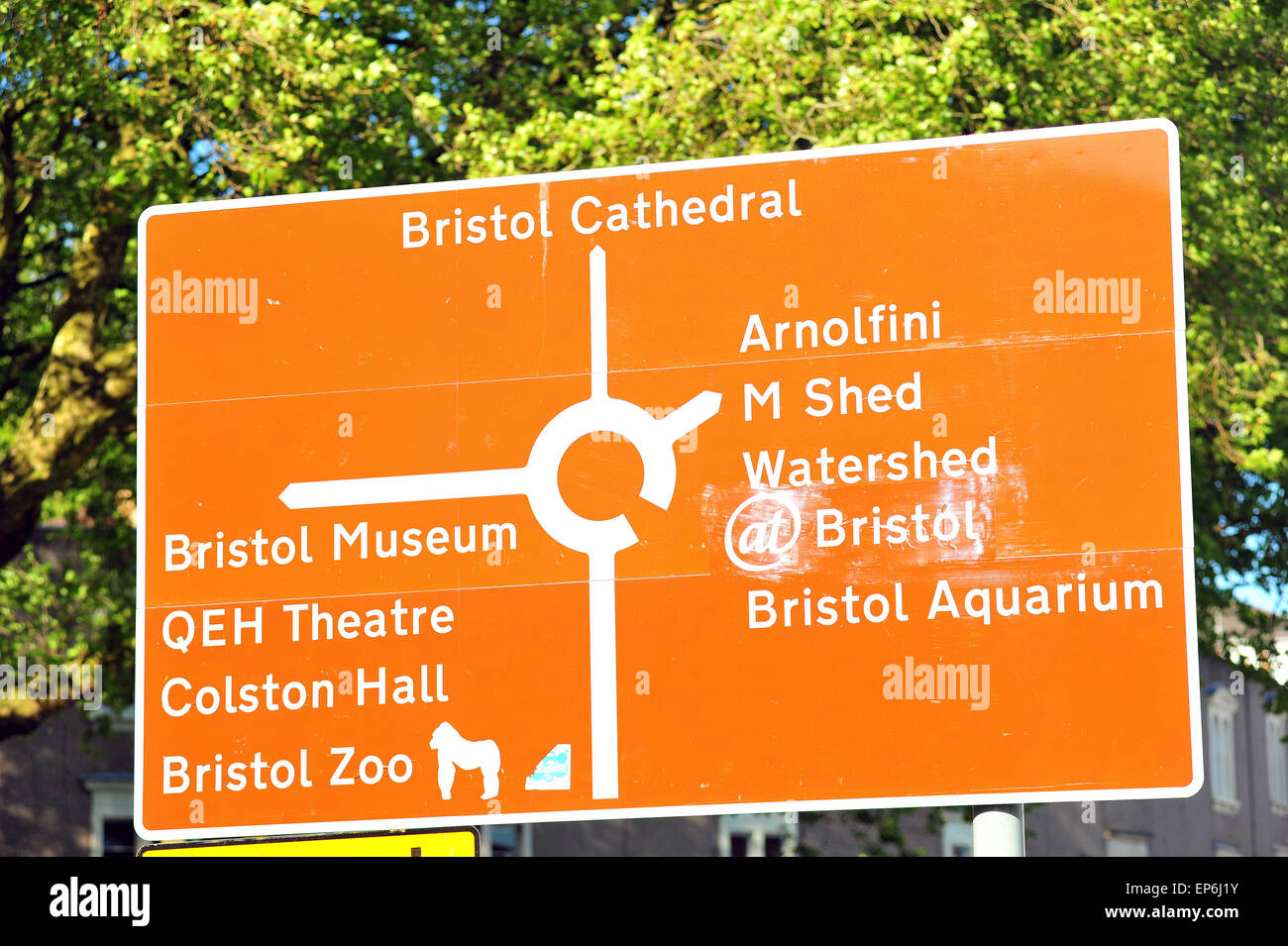 A Bristol road sign directing traffic to city locations Stock Photo - Alamy
