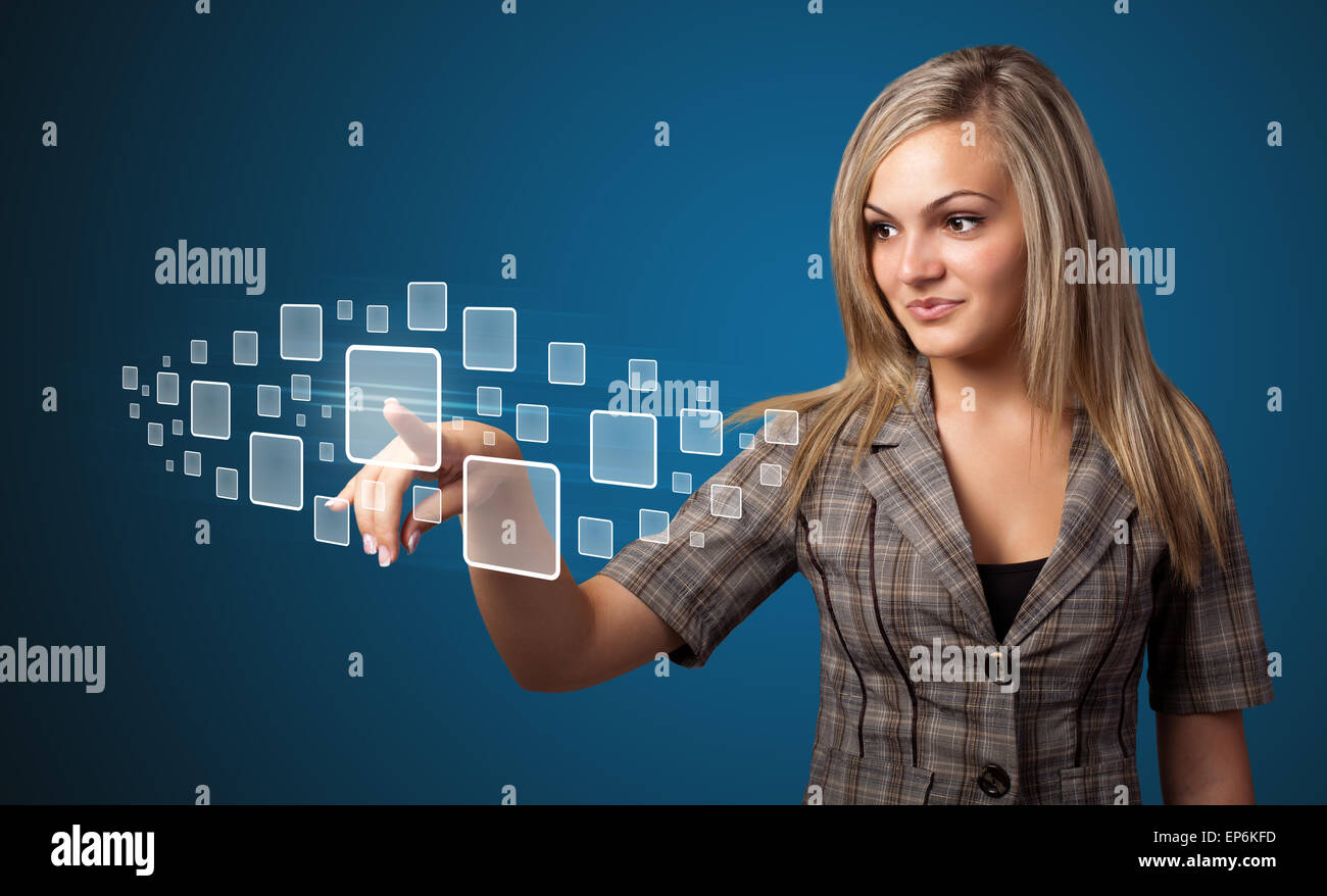 High tech touch screen technology hi-res stock photography and images ...